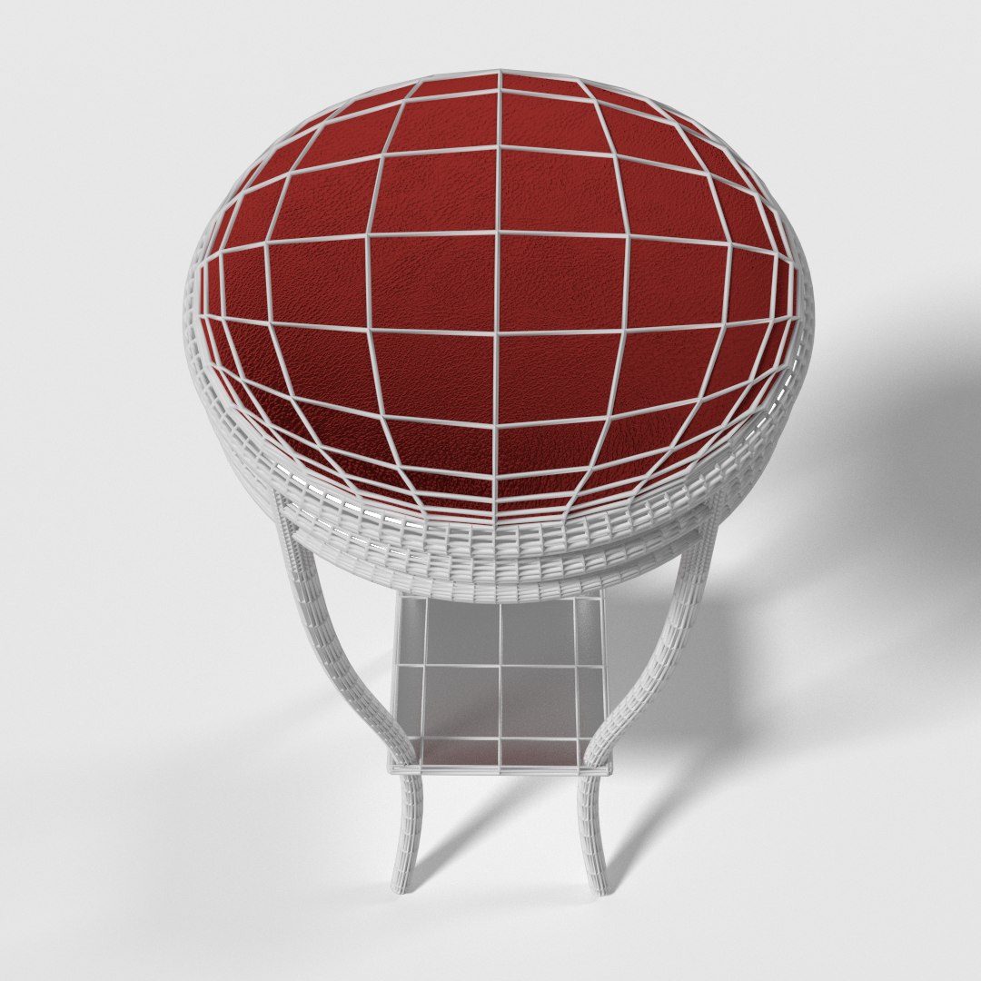 modern stool 3d model