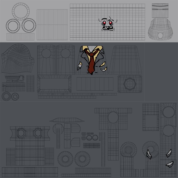 Lego zombie 3D model - TurboSquid 1364799