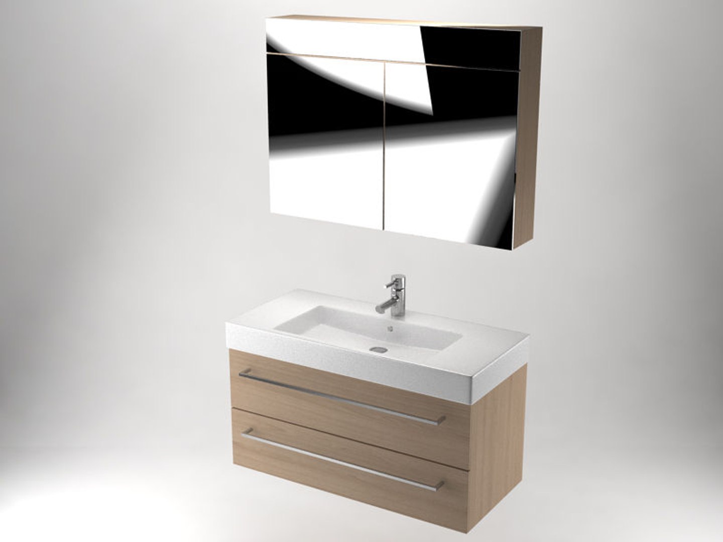 Bathroom Vanity Set 3D Model - TurboSquid 1225575