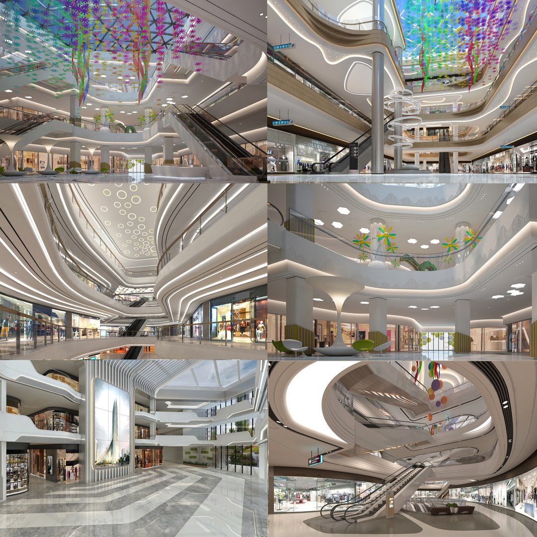 3D Shopping Mall Collection 06 Model - TurboSquid 2252202
