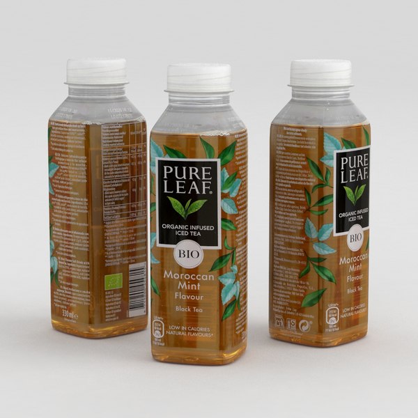 modelo 3d Botella de bebida Pure Leaf Organic Infused Iced Tea 330ml ...