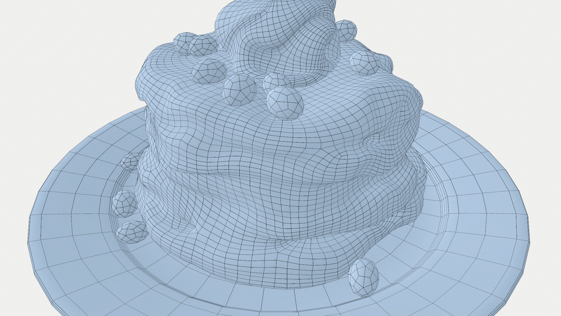 3D Pan Cake Pancake Model - TurboSquid 1297528