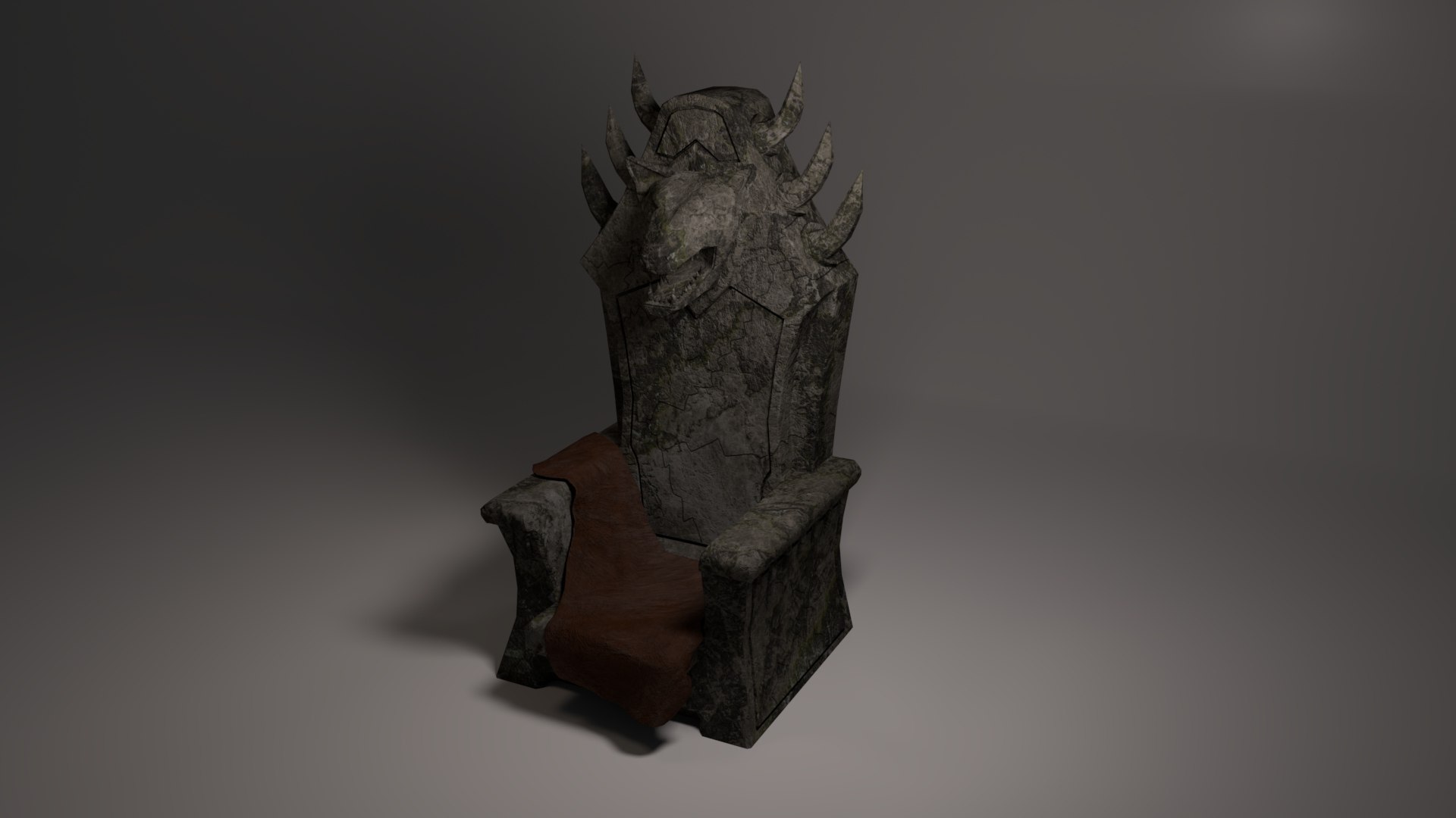 Throne Stone Beast 3D Model - TurboSquid 1658299