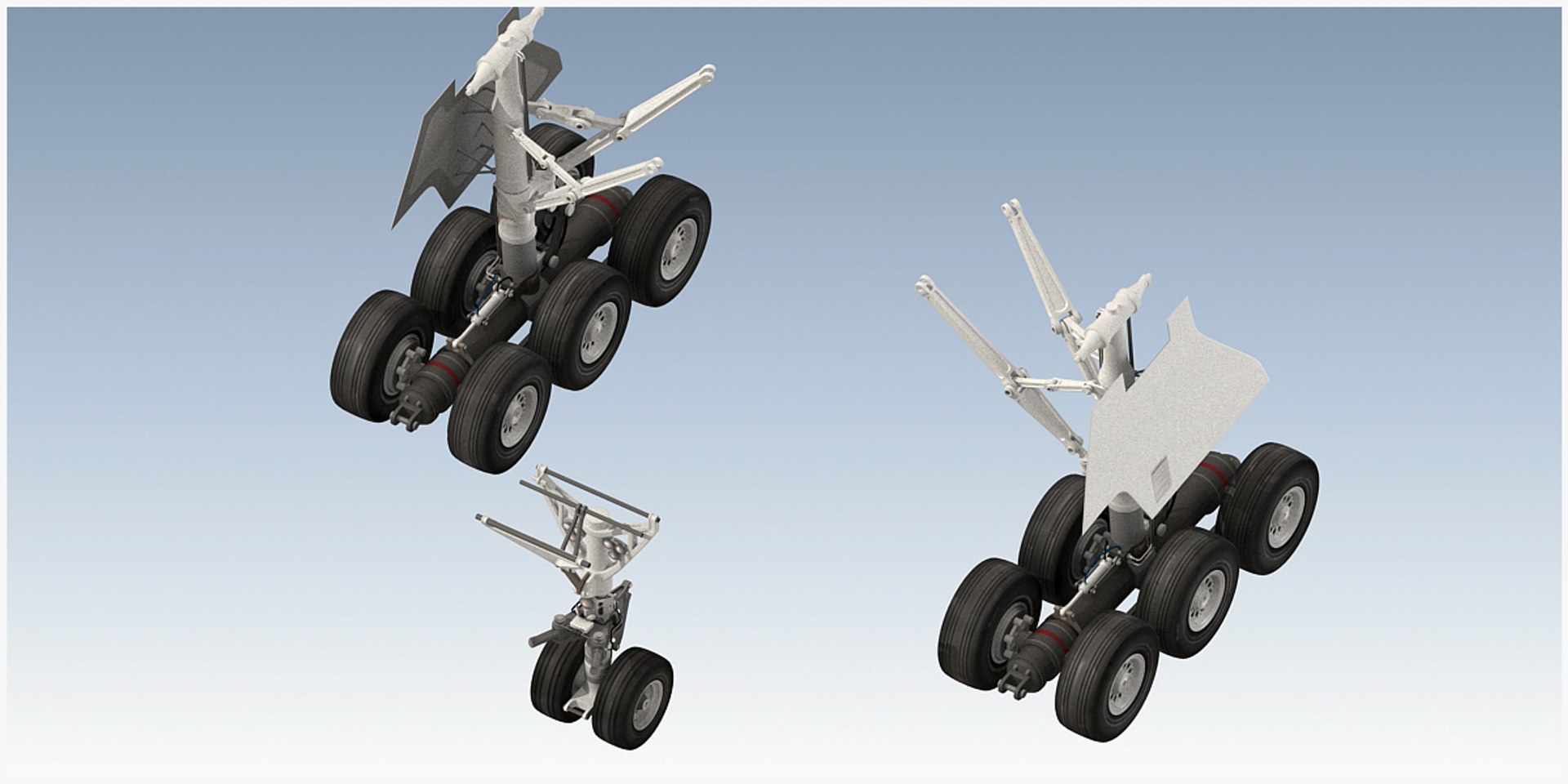 Airbus A350 Landing Gears Model - TurboSquid 1485829
