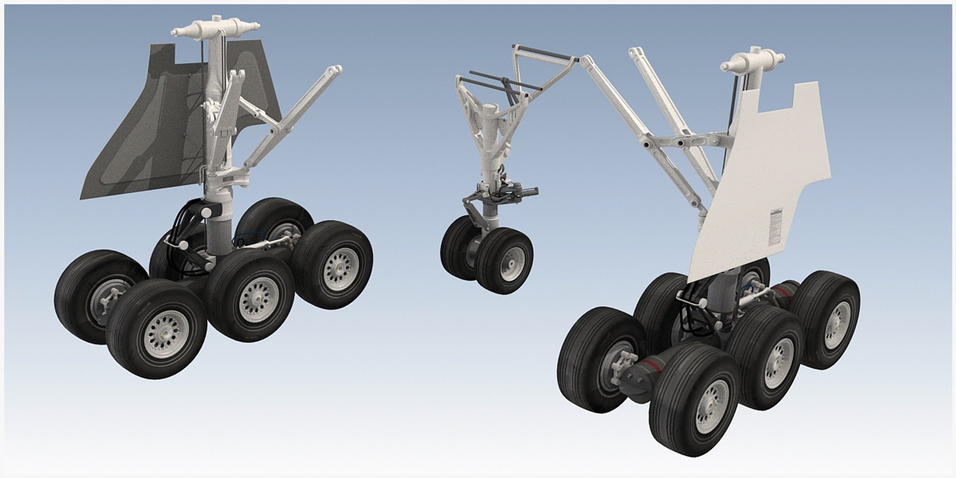 Airbus A350 Landing Gears Model - TurboSquid 1485829