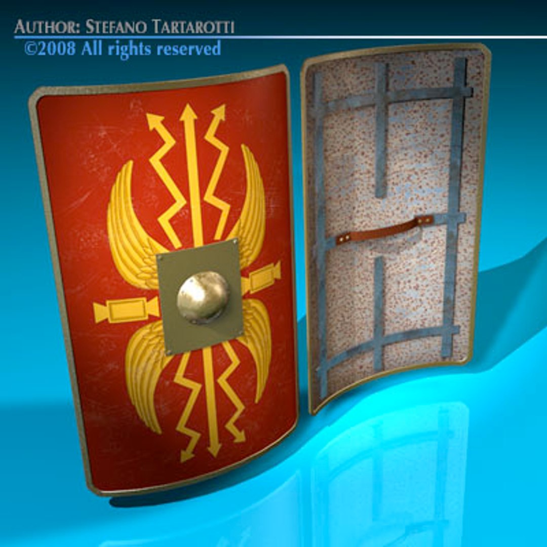 roman shield 3d 3ds