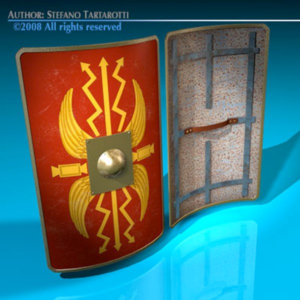roman shield 3d 3ds