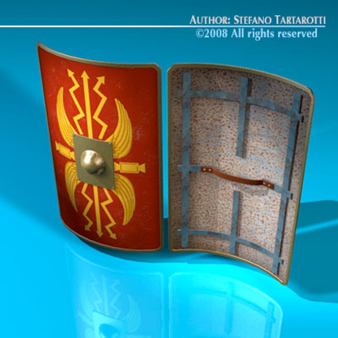 Roman Shield 3d 3ds