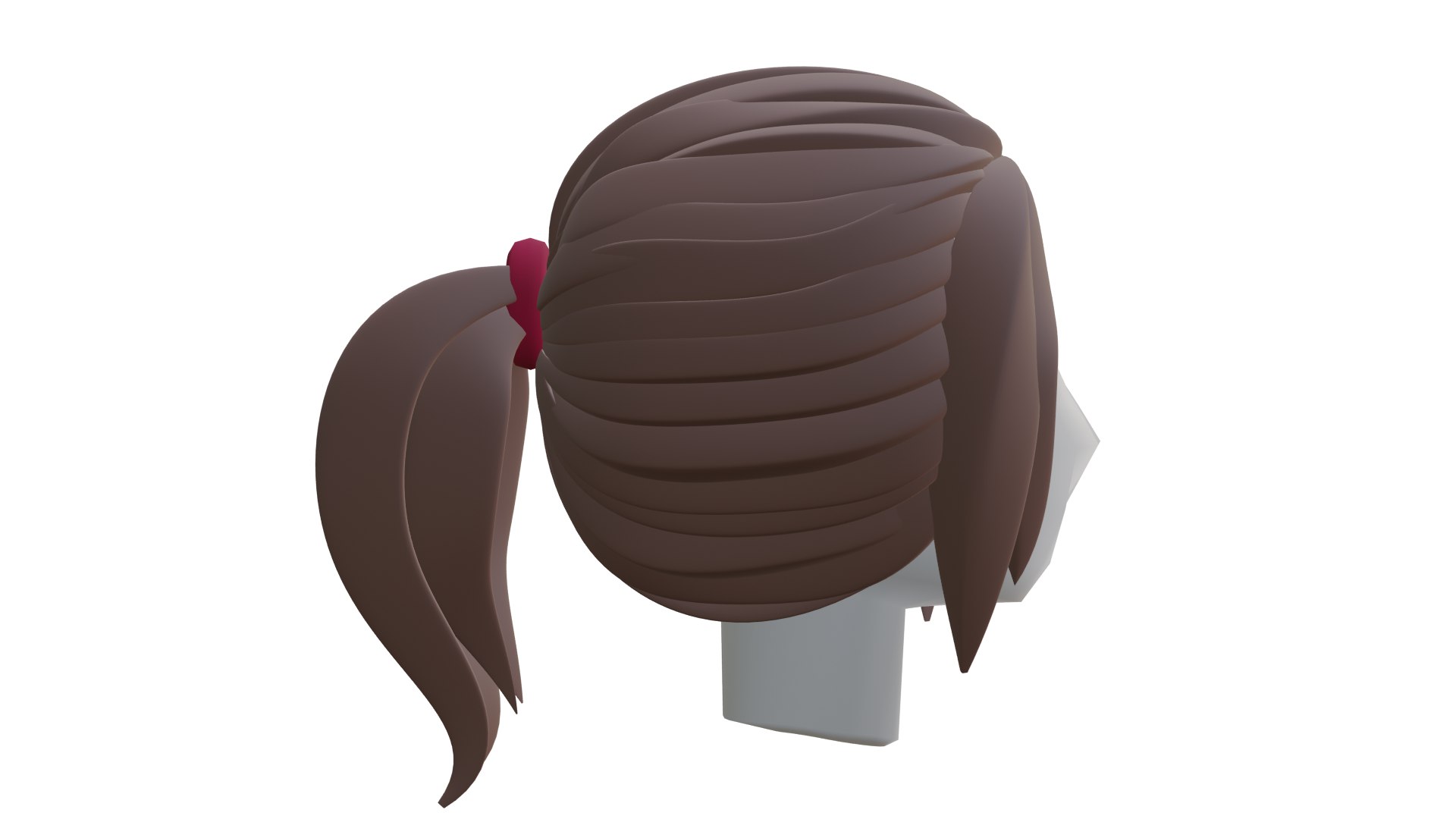 3D Woman Hair - Cartoon Stylized Lowpoly Hairstyle - TurboSquid 1821283