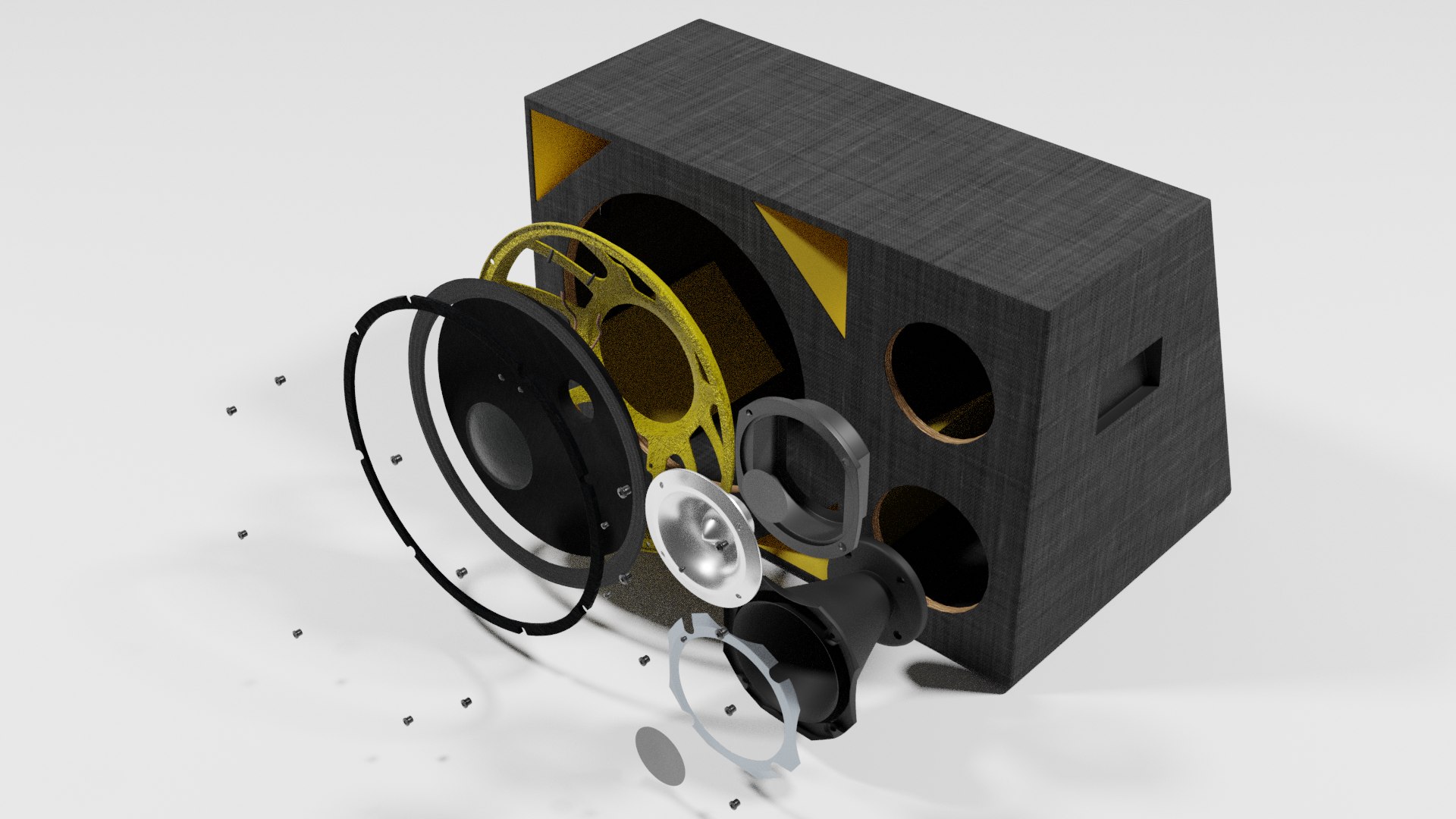 Woofer Tweeter Driver 3D - TurboSquid 1676141