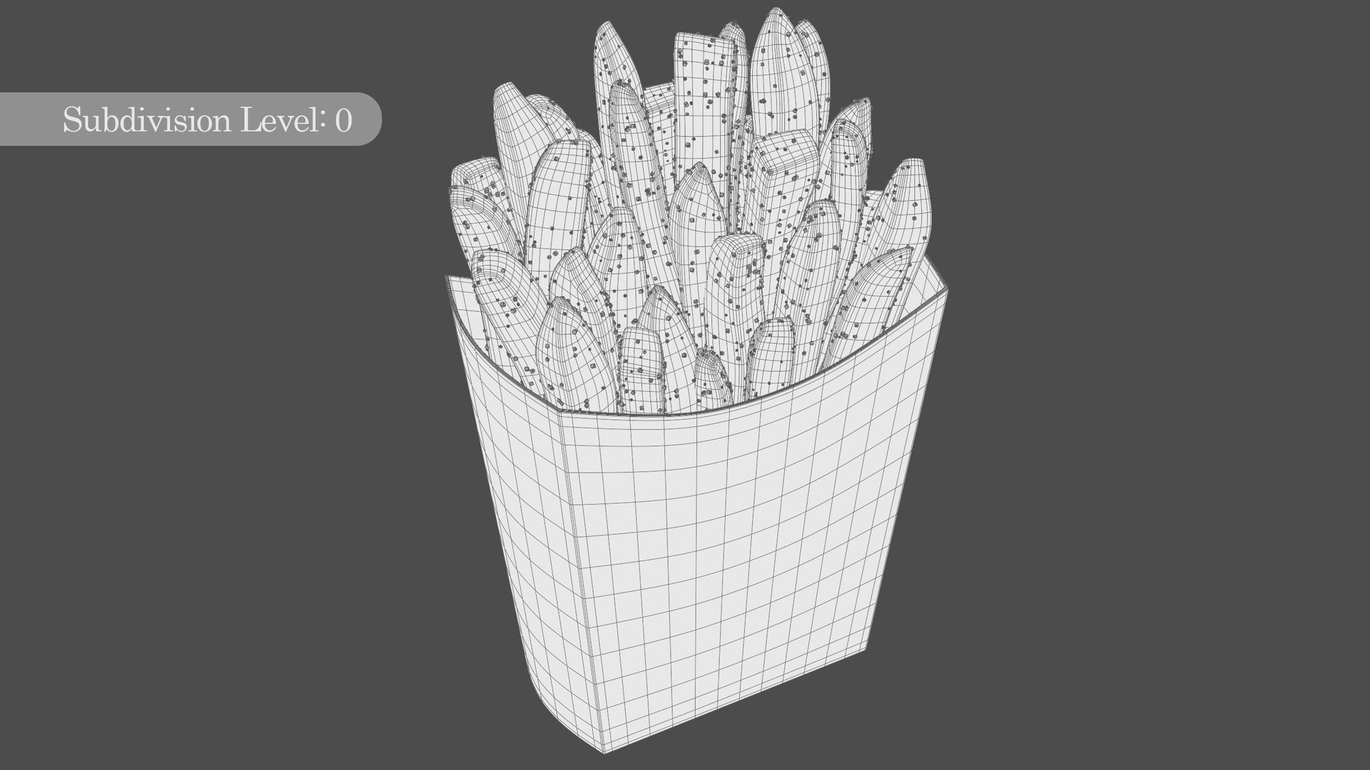 KFC Secret Recipe French Fries 3D Model - TurboSquid 2250934