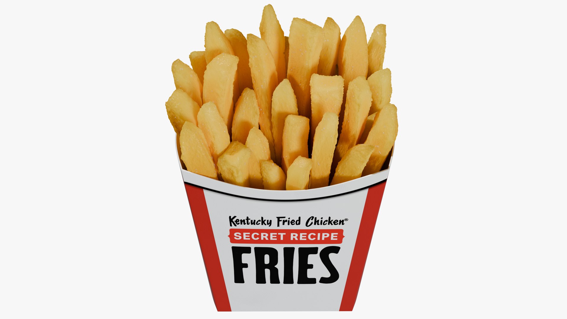 KFC Secret Recipe French Fries 3D Model - TurboSquid 2250934
