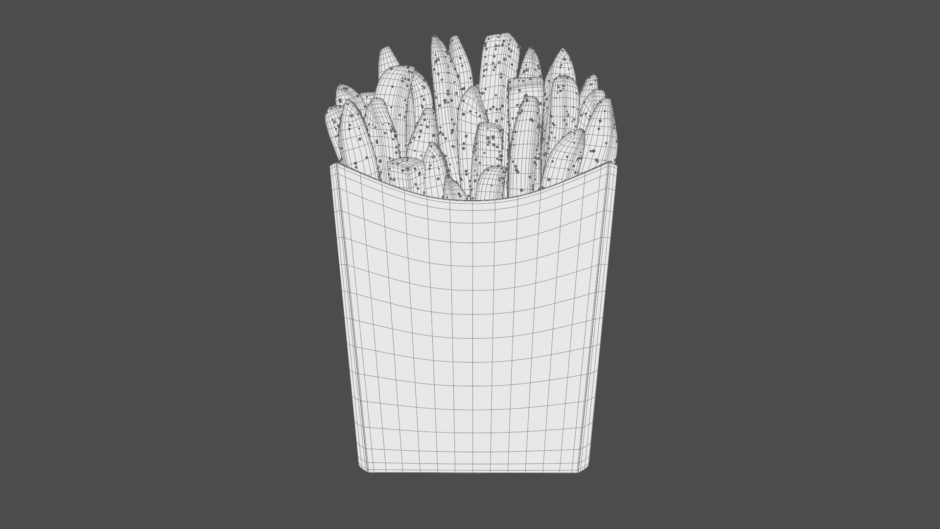 KFC Secret Recipe French Fries 3D Model - TurboSquid 2250934