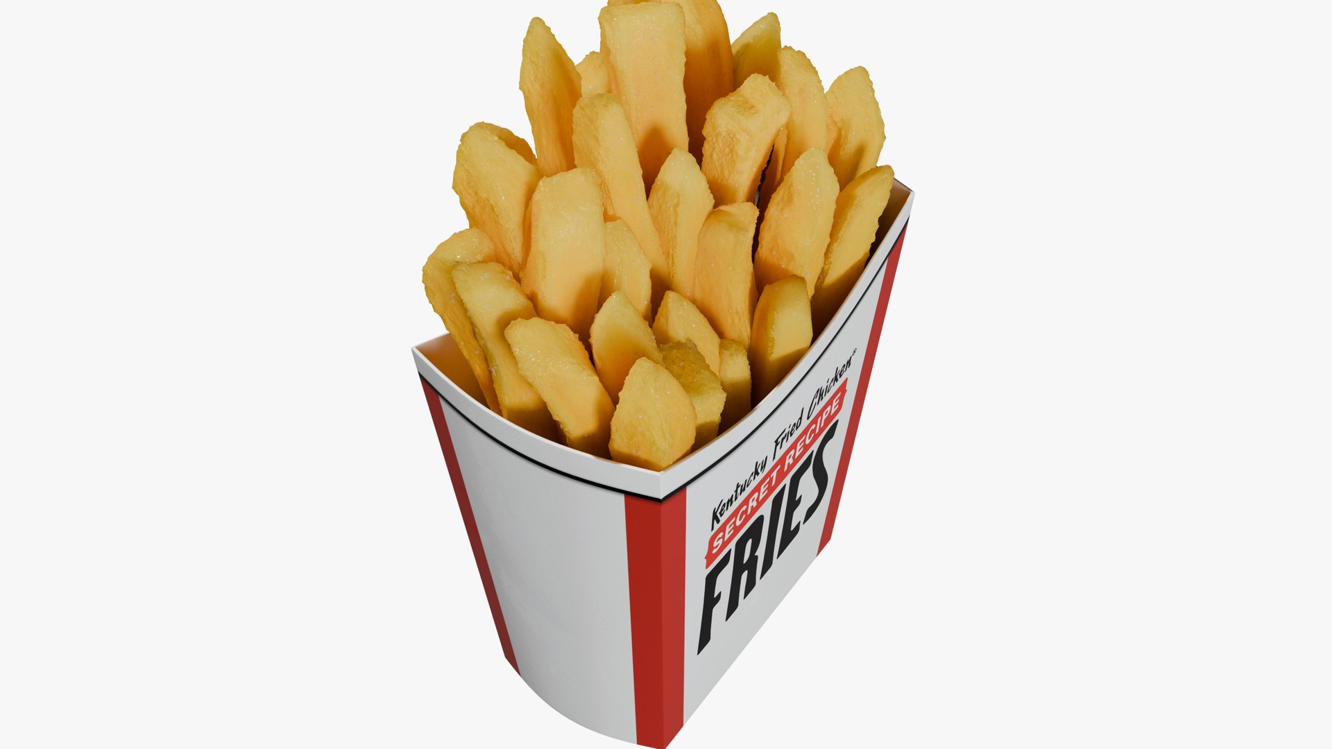 KFC Secret Recipe French Fries 3D Model - TurboSquid 2250934