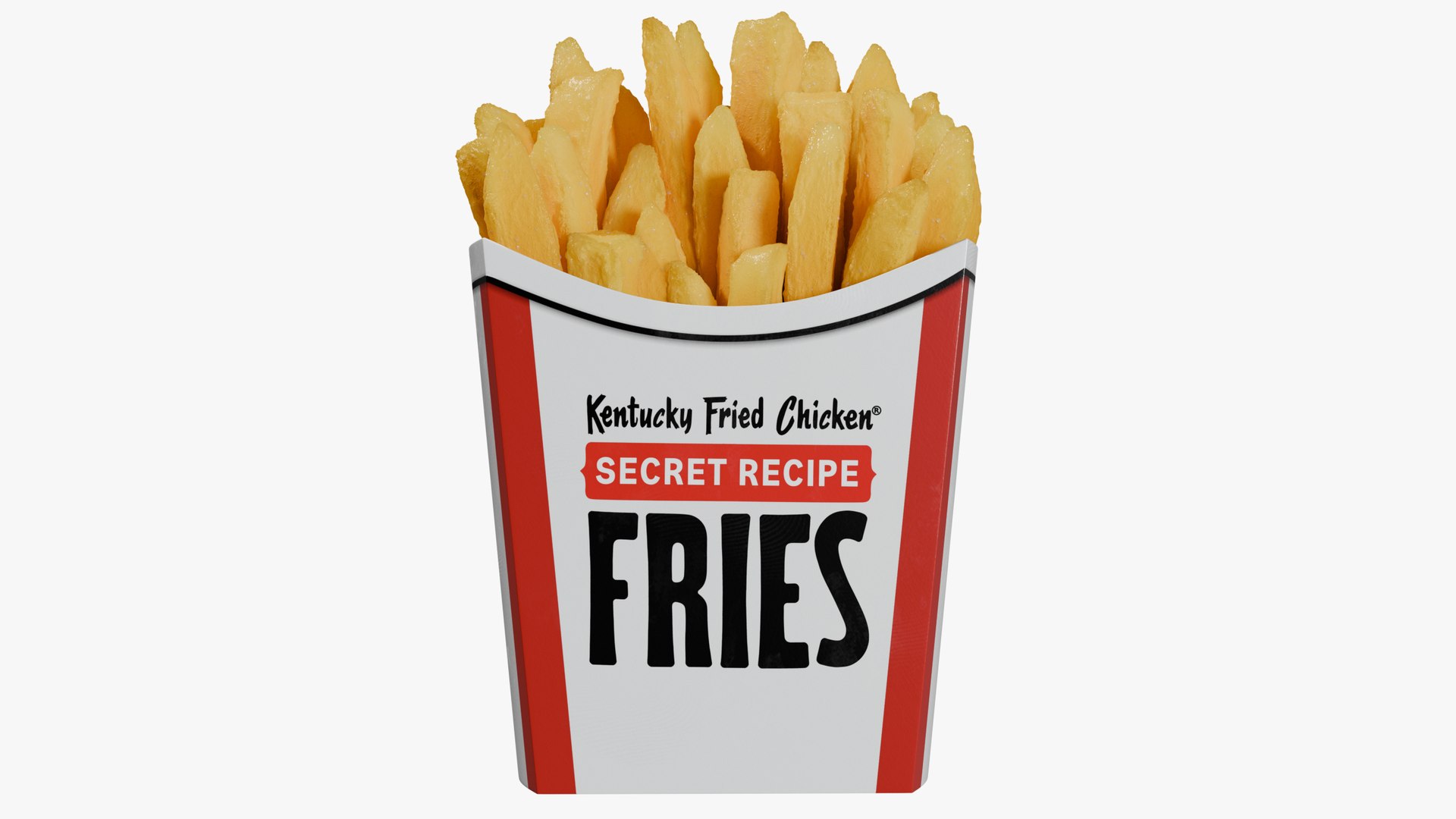 KFC Secret Recipe French Fries 3D Model - TurboSquid 2250934