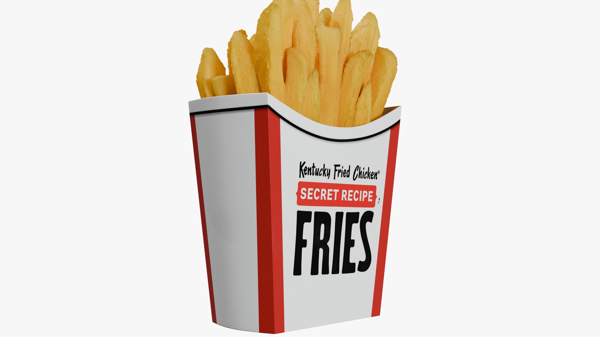KFC Secret Recipe French Fries 3D Model - TurboSquid 2250934