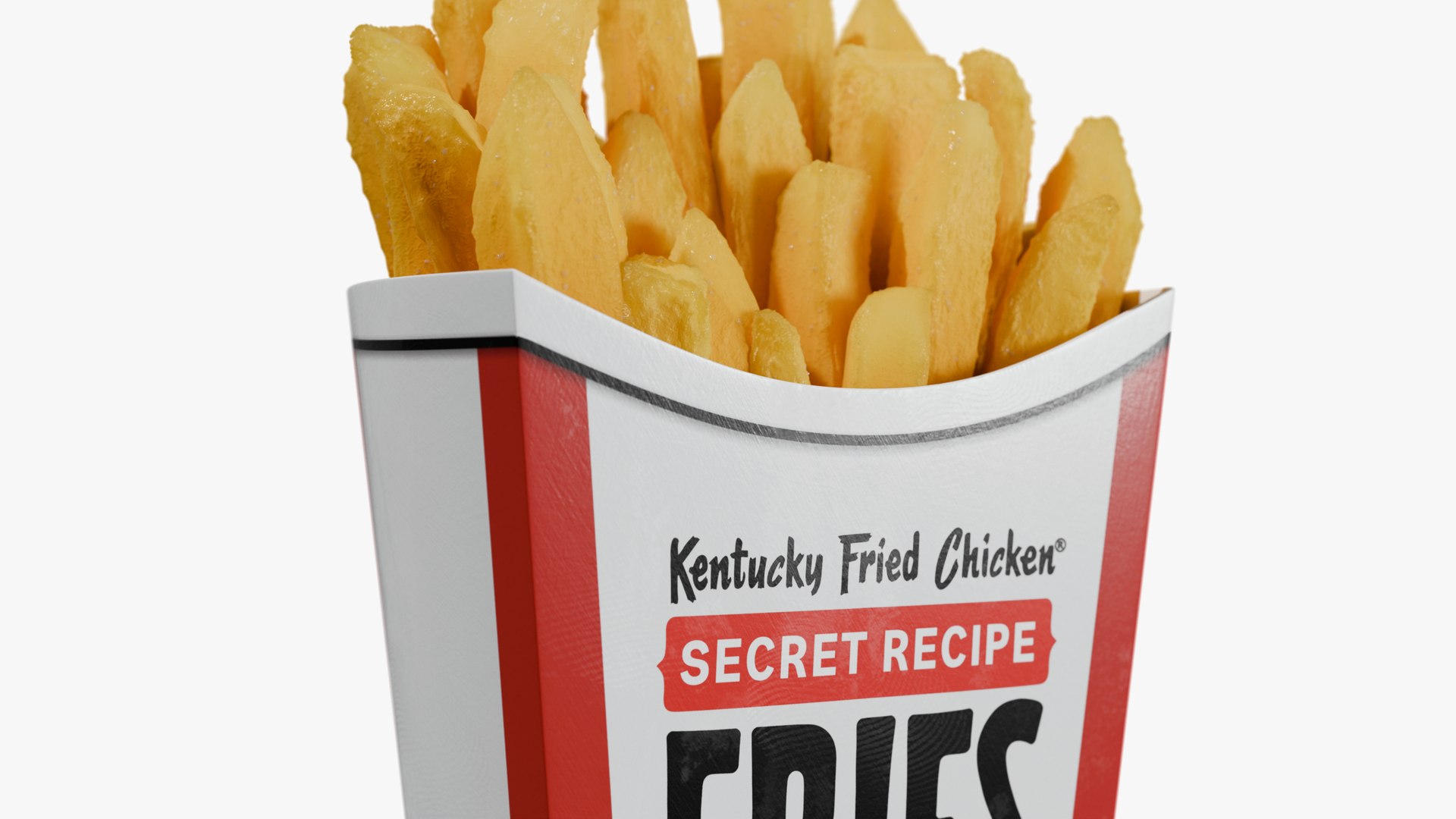 KFC Secret Recipe French Fries 3D Model - TurboSquid 2250934