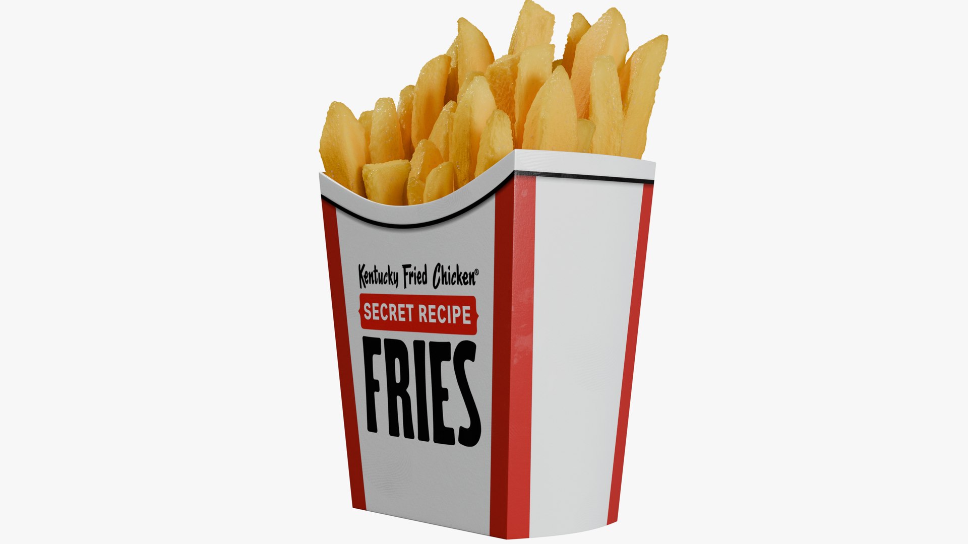 KFC Secret Recipe French Fries 3D Model - TurboSquid 2250934