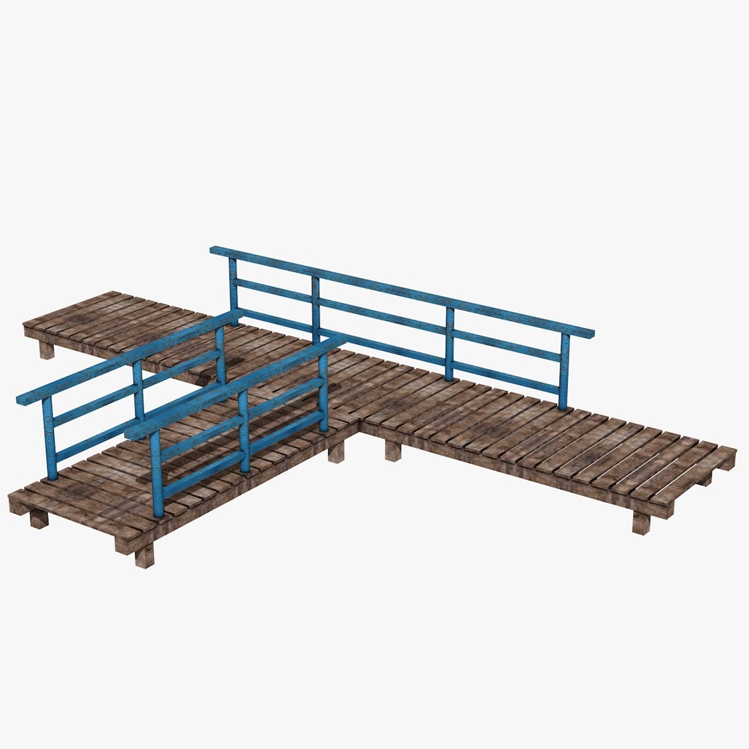 3d Wooden Platform Model