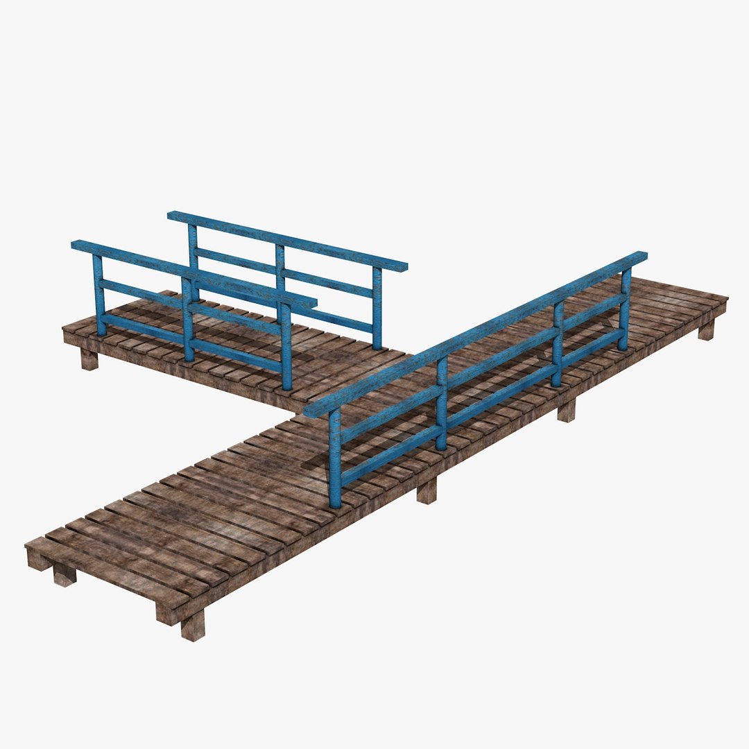 3d Wooden Platform Model