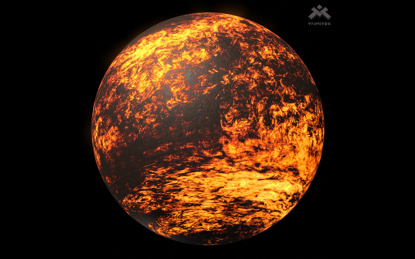 3D Lava Planet 02 - PBR - Metal And Gloss Versions Model - TurboSquid ...