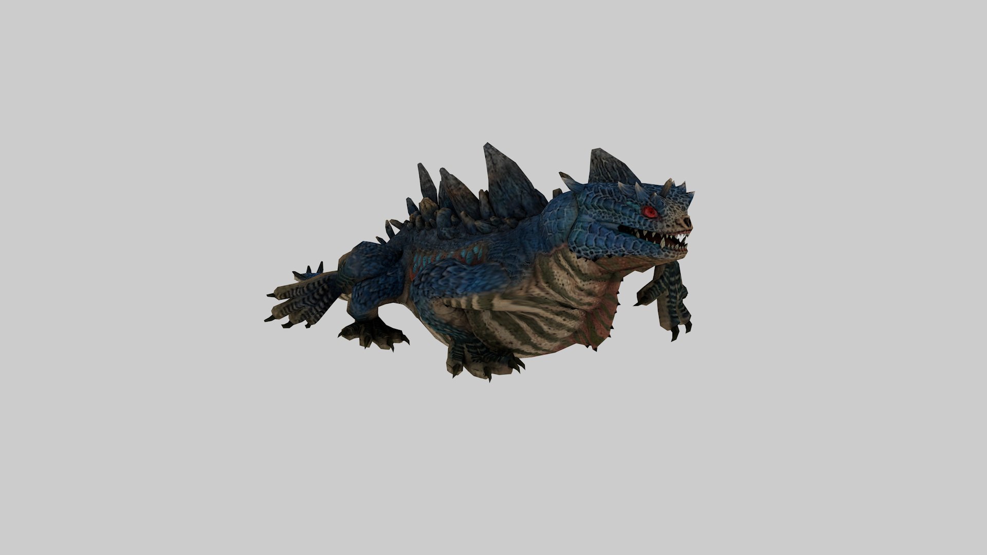 3D Lava Spine Lizard Monster 3D Model - TurboSquid 2371905