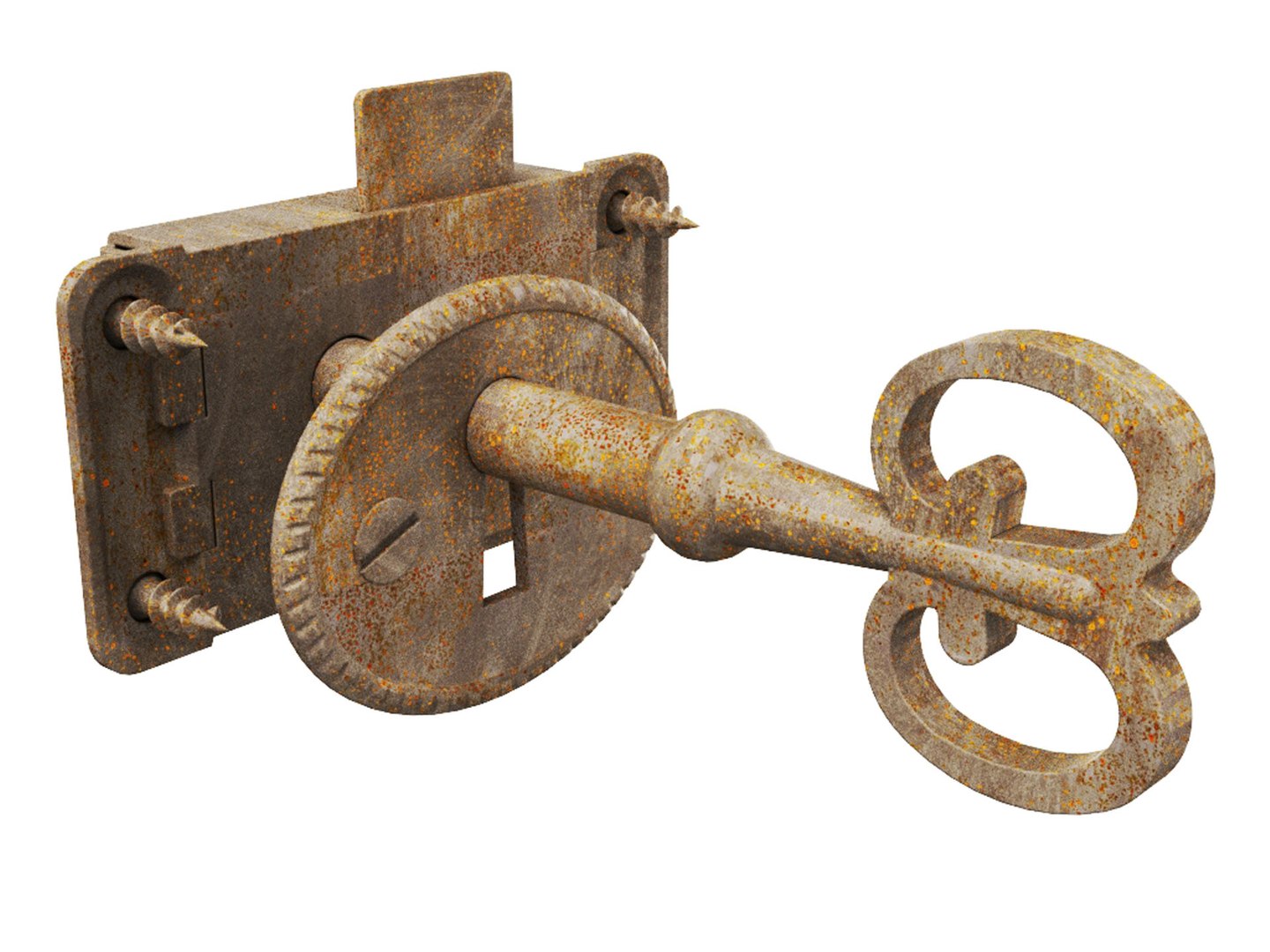 3D Lock Drawer Old Model - TurboSquid 1548364