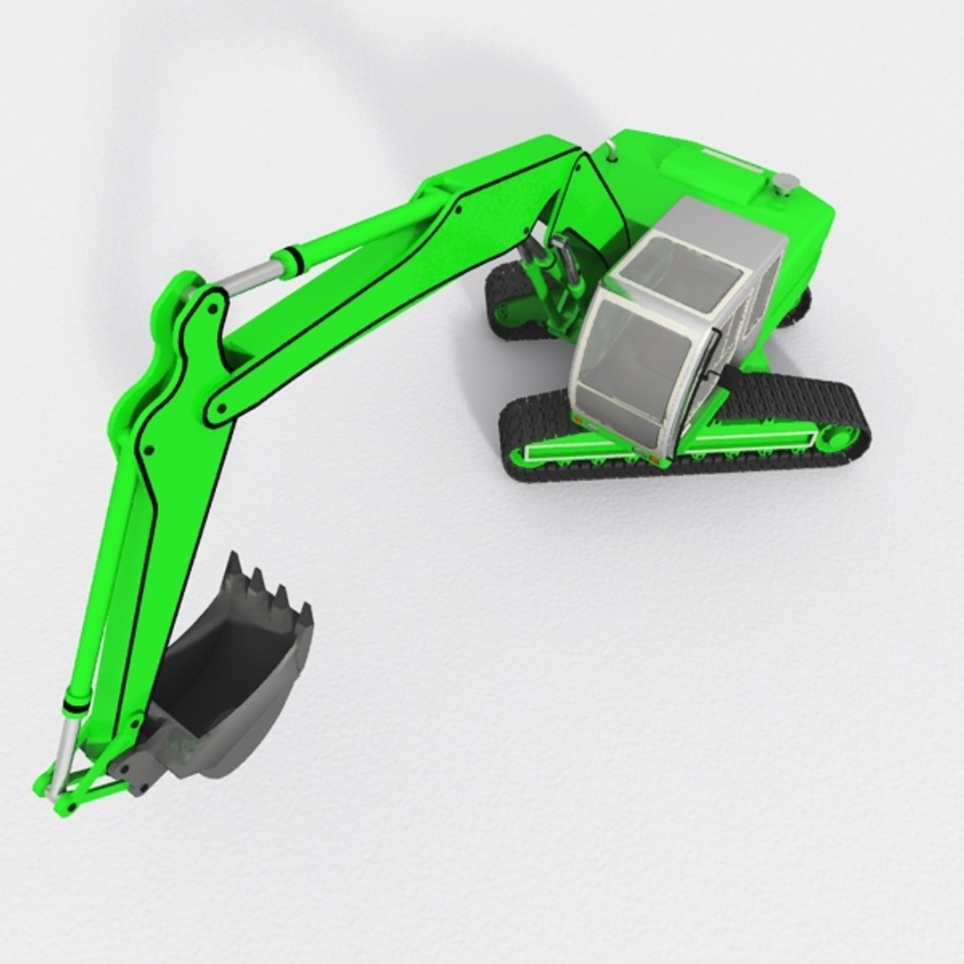 3d Max Excavator Construction M