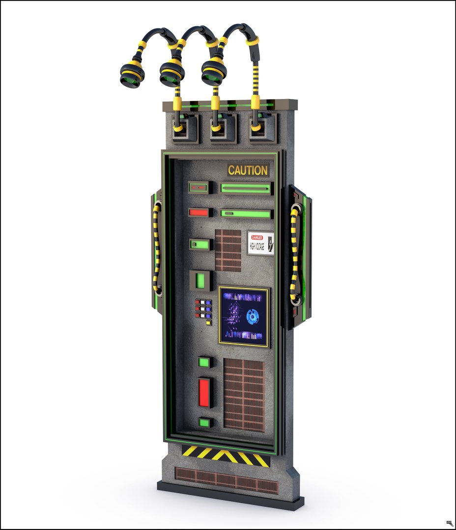 3D Sci-fi Panel - TurboSquid 1261048