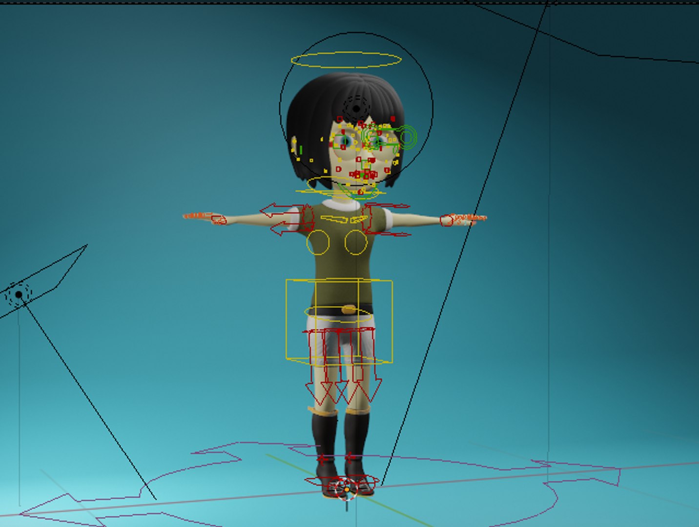 3D character rig model - TurboSquid 1484892