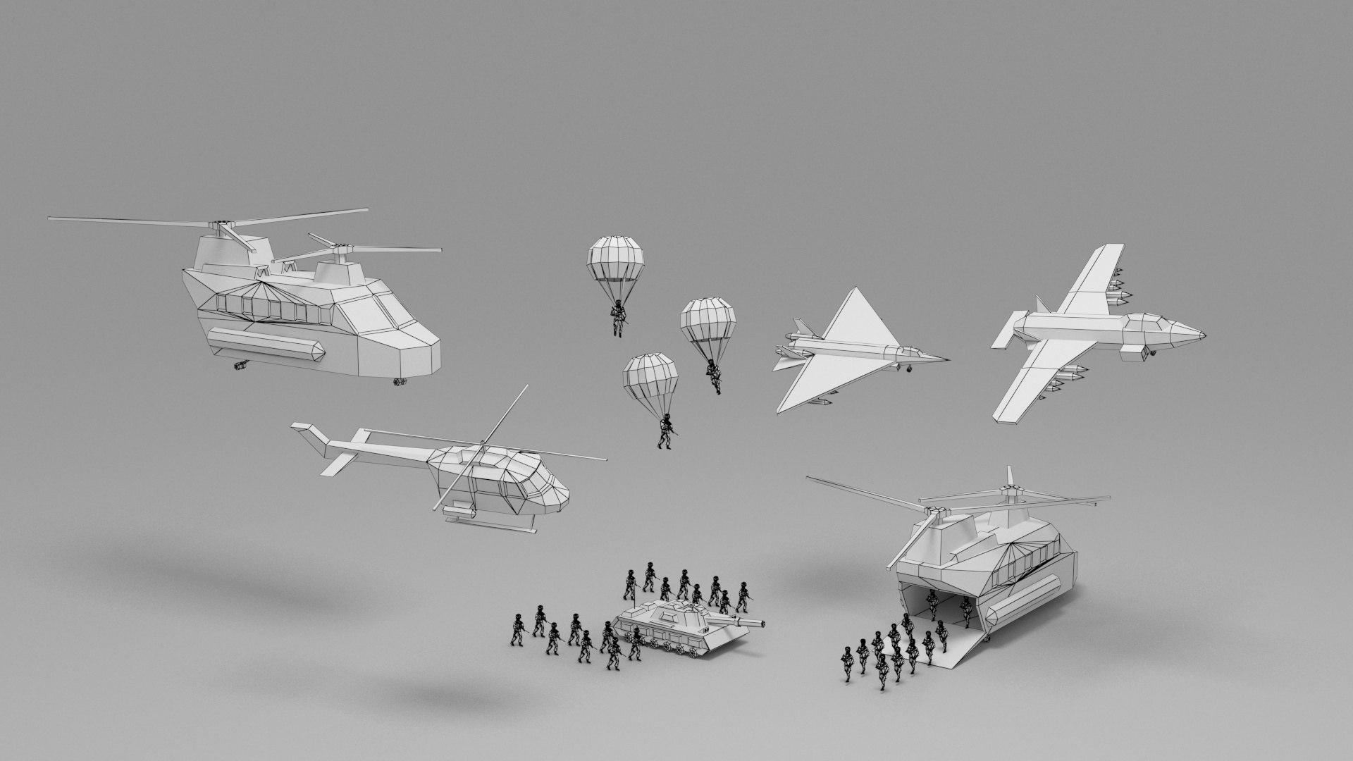 Army Low Poly 3D Model - TurboSquid 2193742