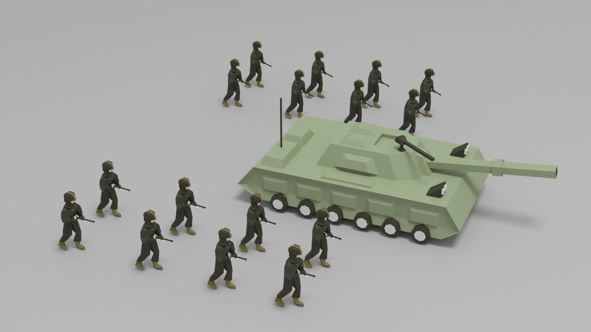 Army Low Poly 3D Model - TurboSquid 2193742