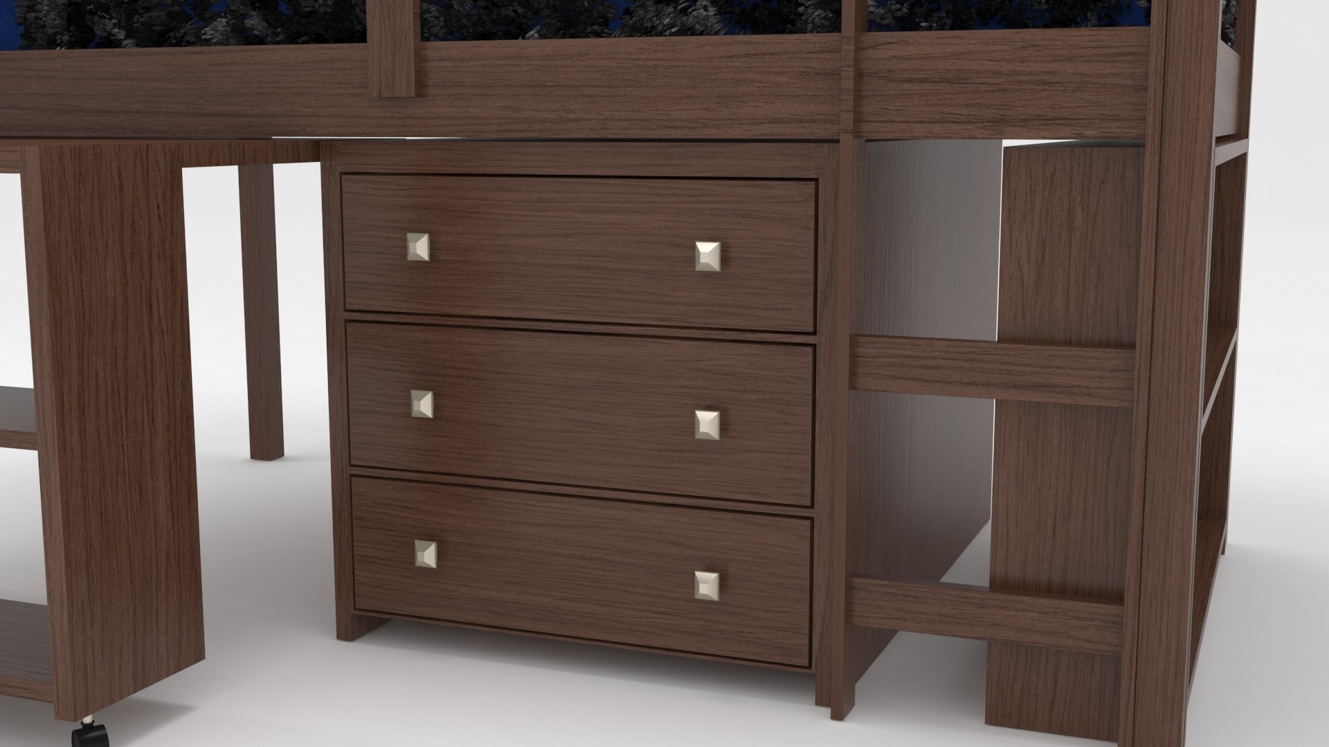 Boys Loft Bed 3D Model - TurboSquid 1646390