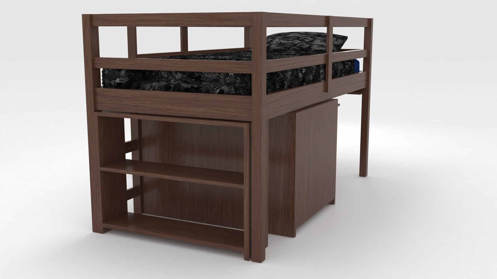 Boys Loft Bed 3D Model - TurboSquid 1646390