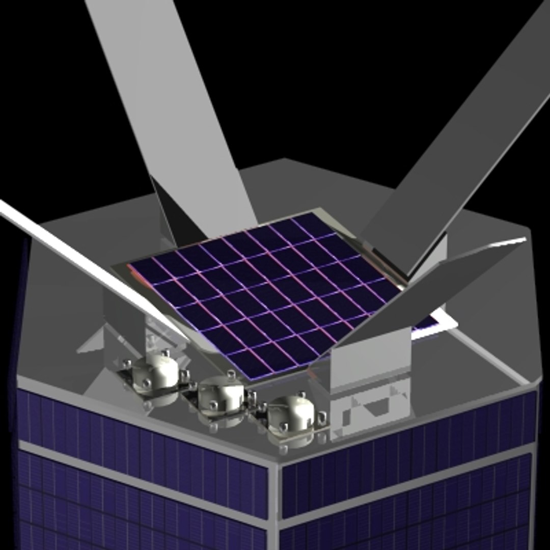 Truespace Space Orbiting Satellite