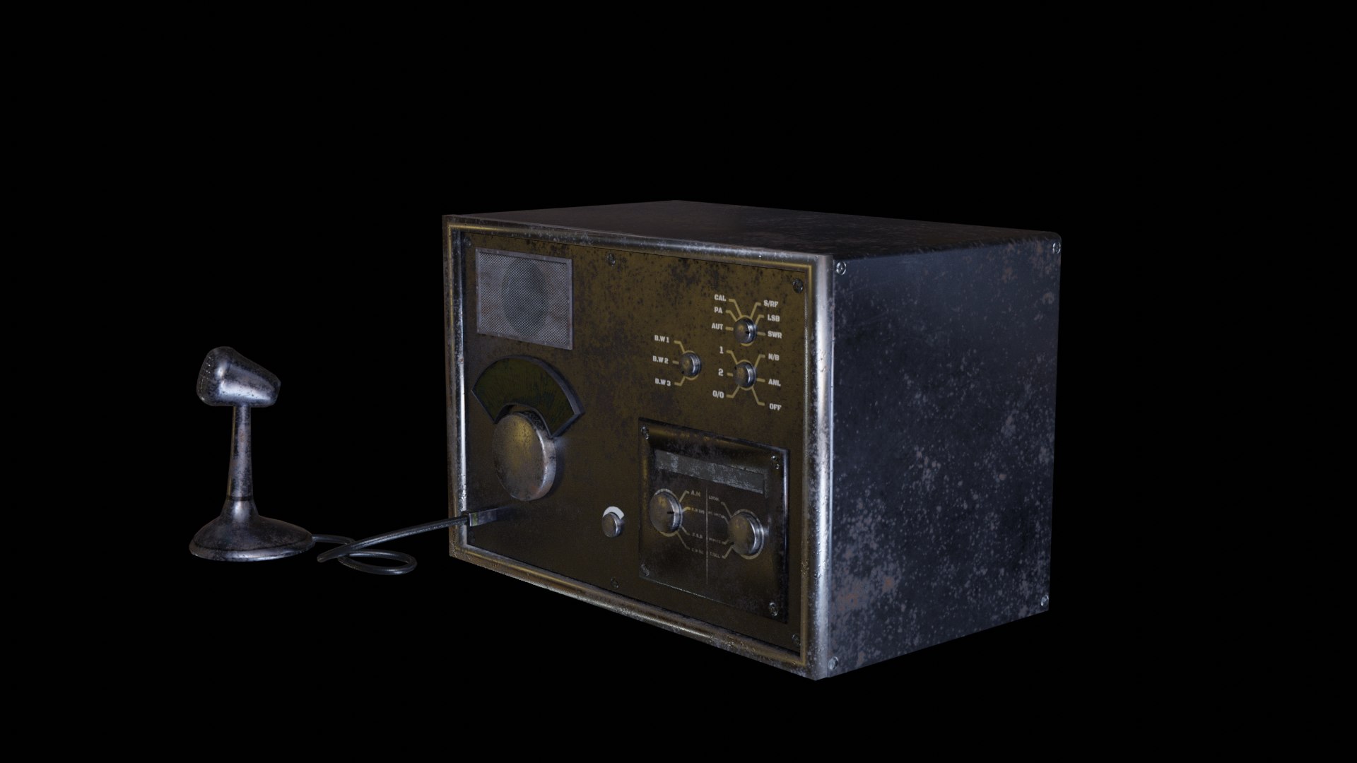3D Model Old Style Radio - TurboSquid 2068929