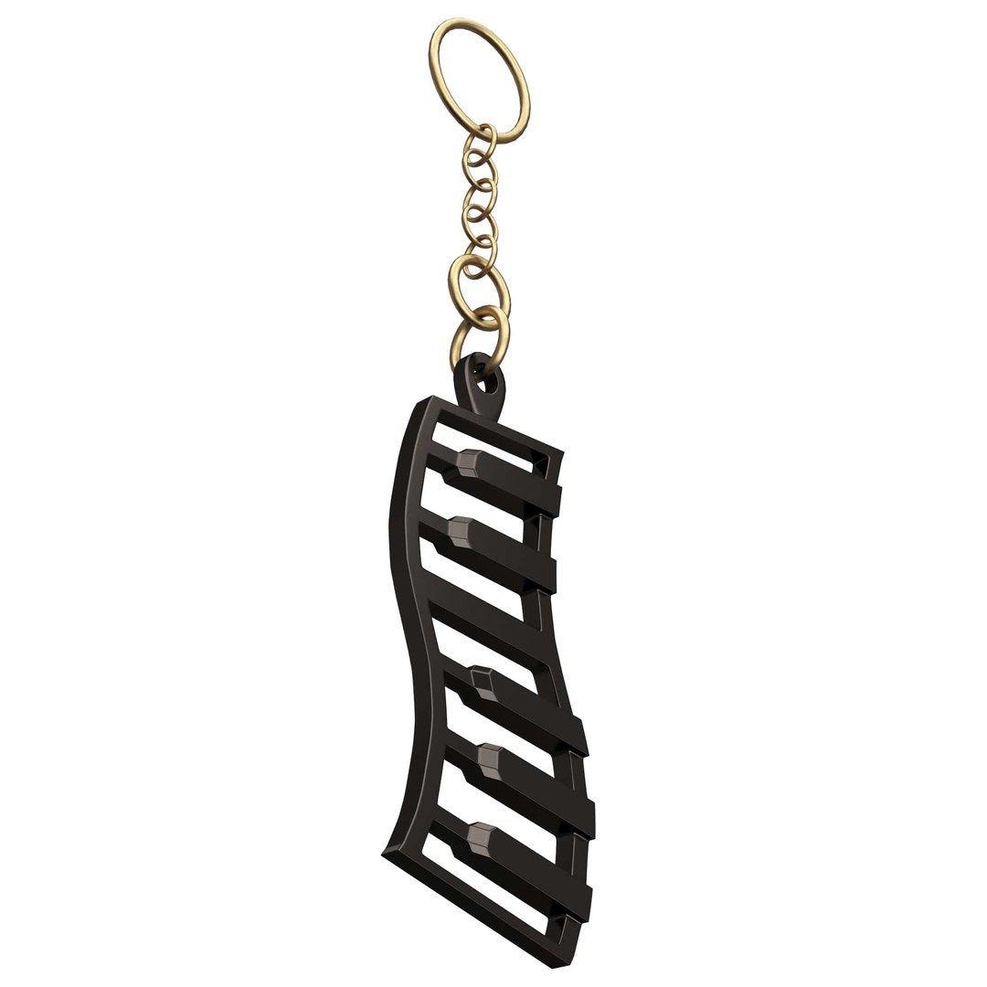 3D Piano Key Keychain 03 - TurboSquid 2498586