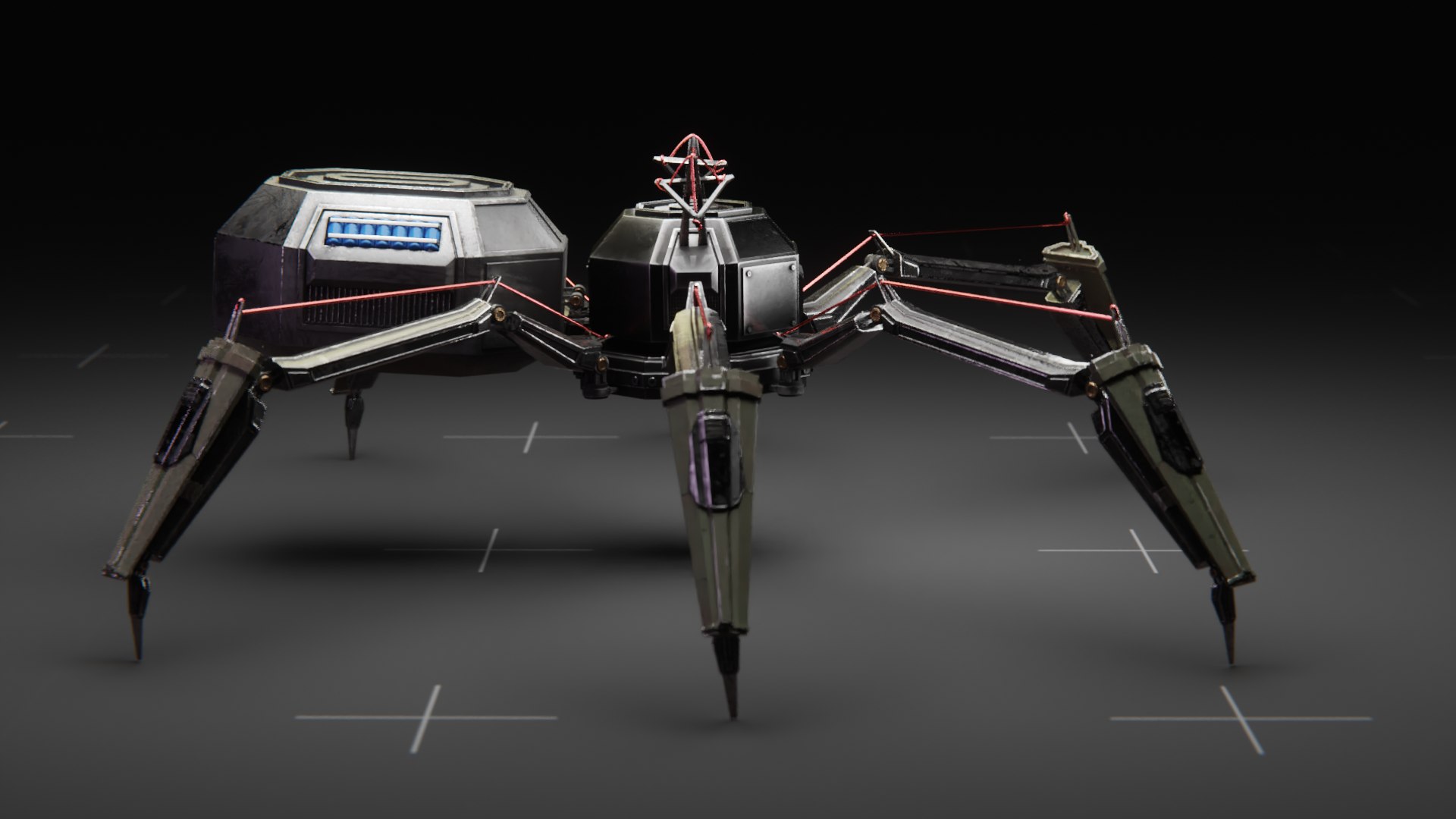 3D Sci-Fi Robot Spider - TurboSquid 2229505