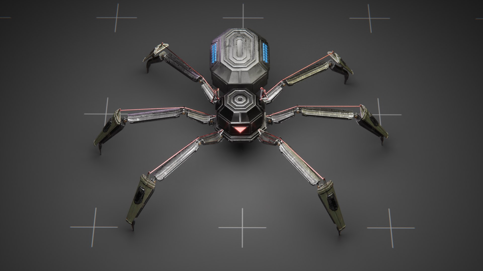 3D Sci-Fi Robot Spider - TurboSquid 2229505