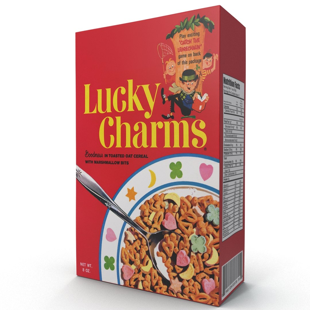 Max Lucky Charms Cereal Box