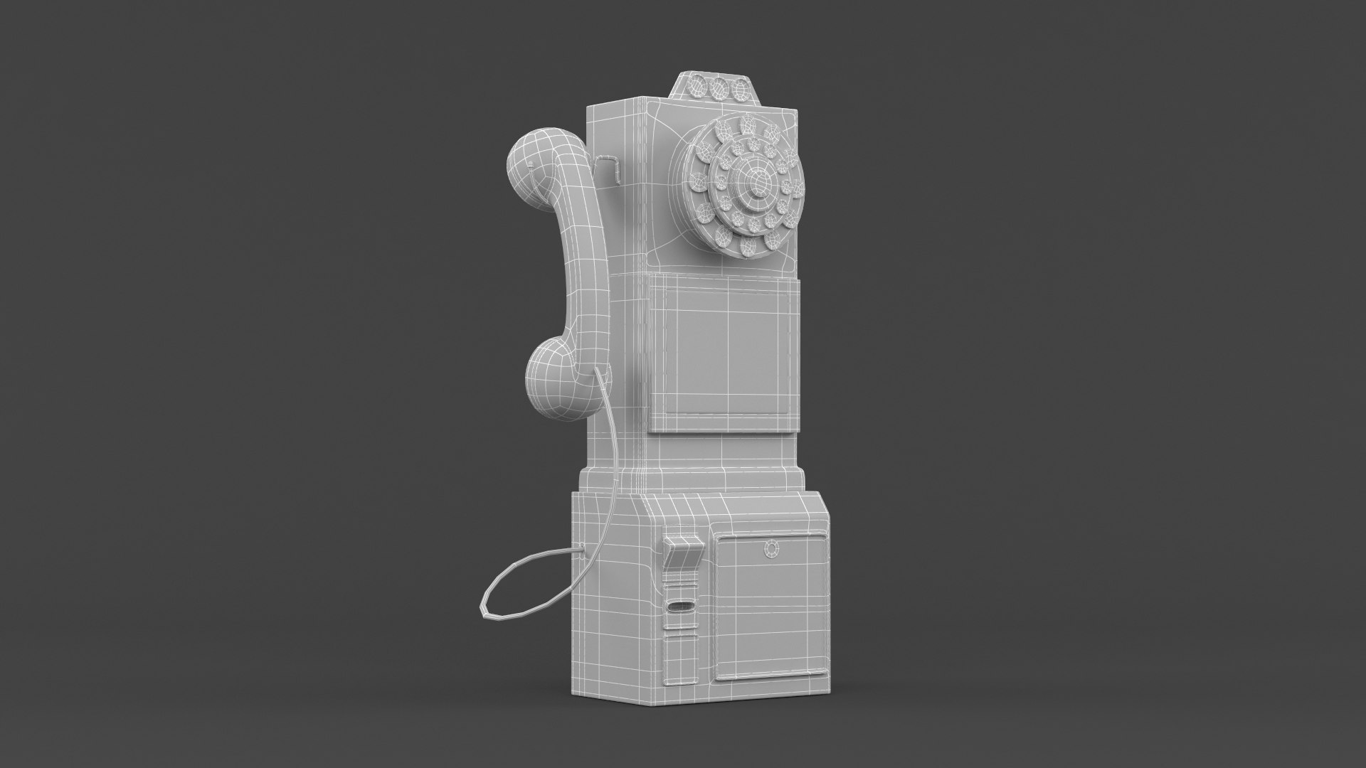 Retro Classic Pay Phone 3D Model - TurboSquid 2232474