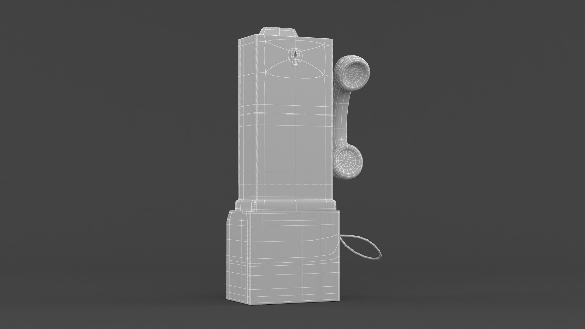 Retro Classic Pay Phone 3D Model - TurboSquid 2232474