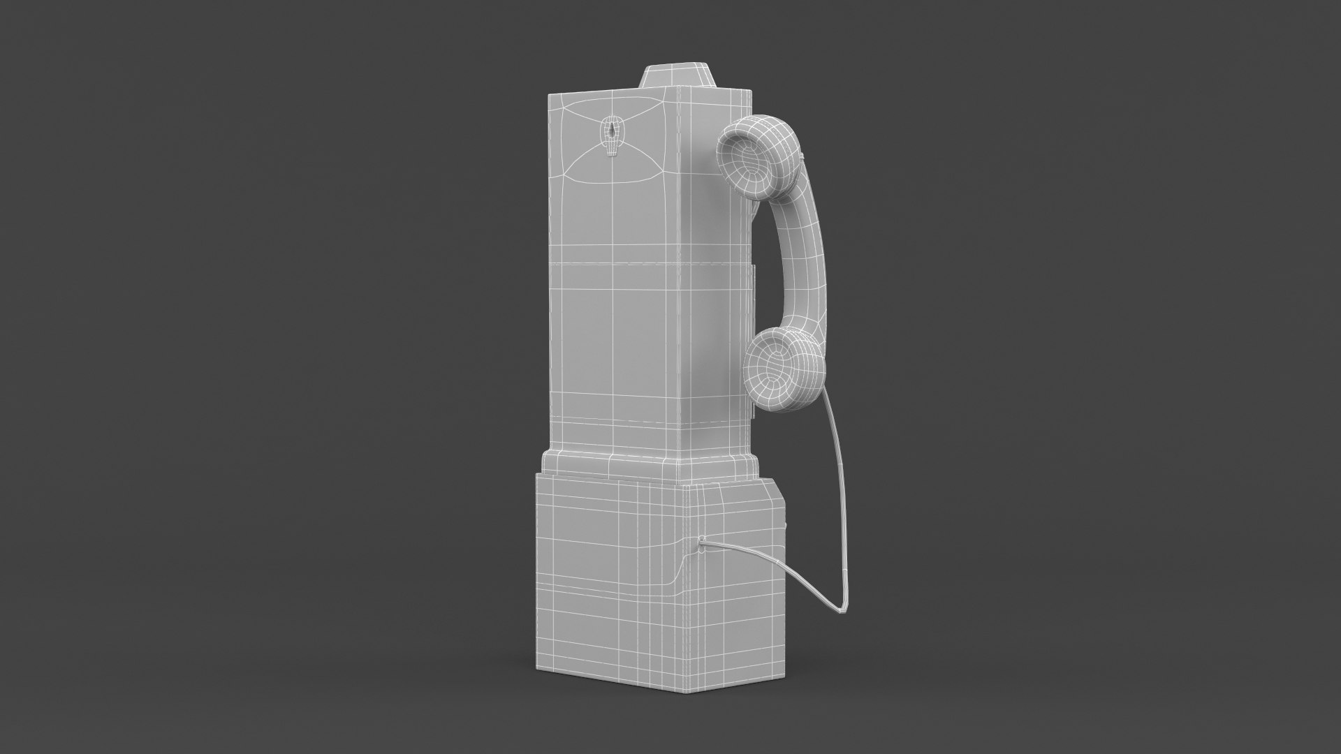 Retro Classic Pay Phone 3D Model - TurboSquid 2232474