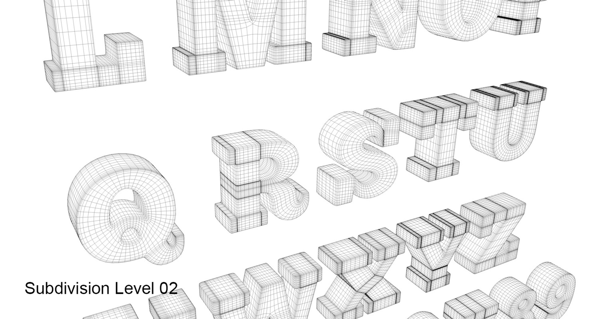 Wooden Letter Number Alphabet 3d Model