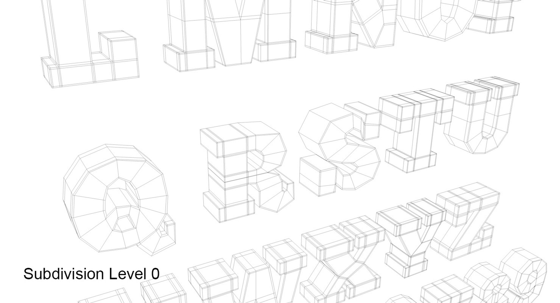 Wooden Letter Number Alphabet 3d Model