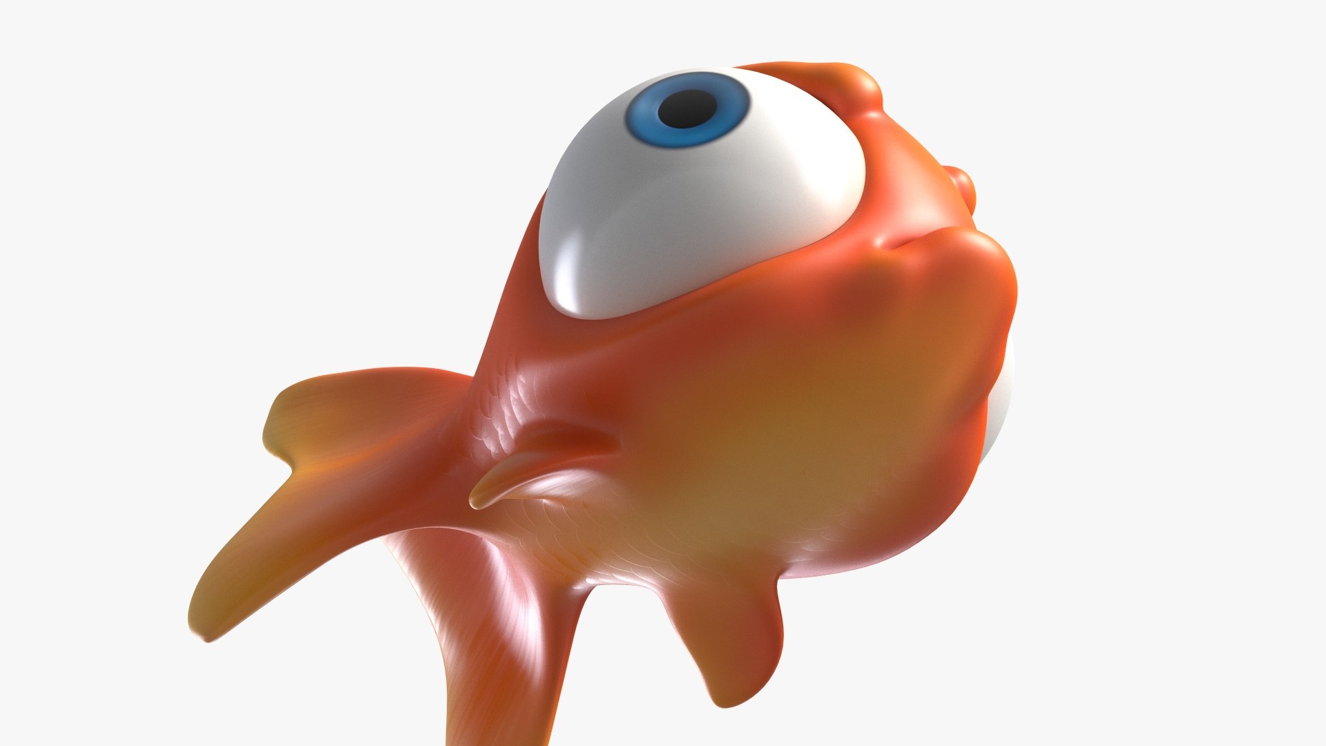 3D Angry Cartoon Fish - TurboSquid 1726915
