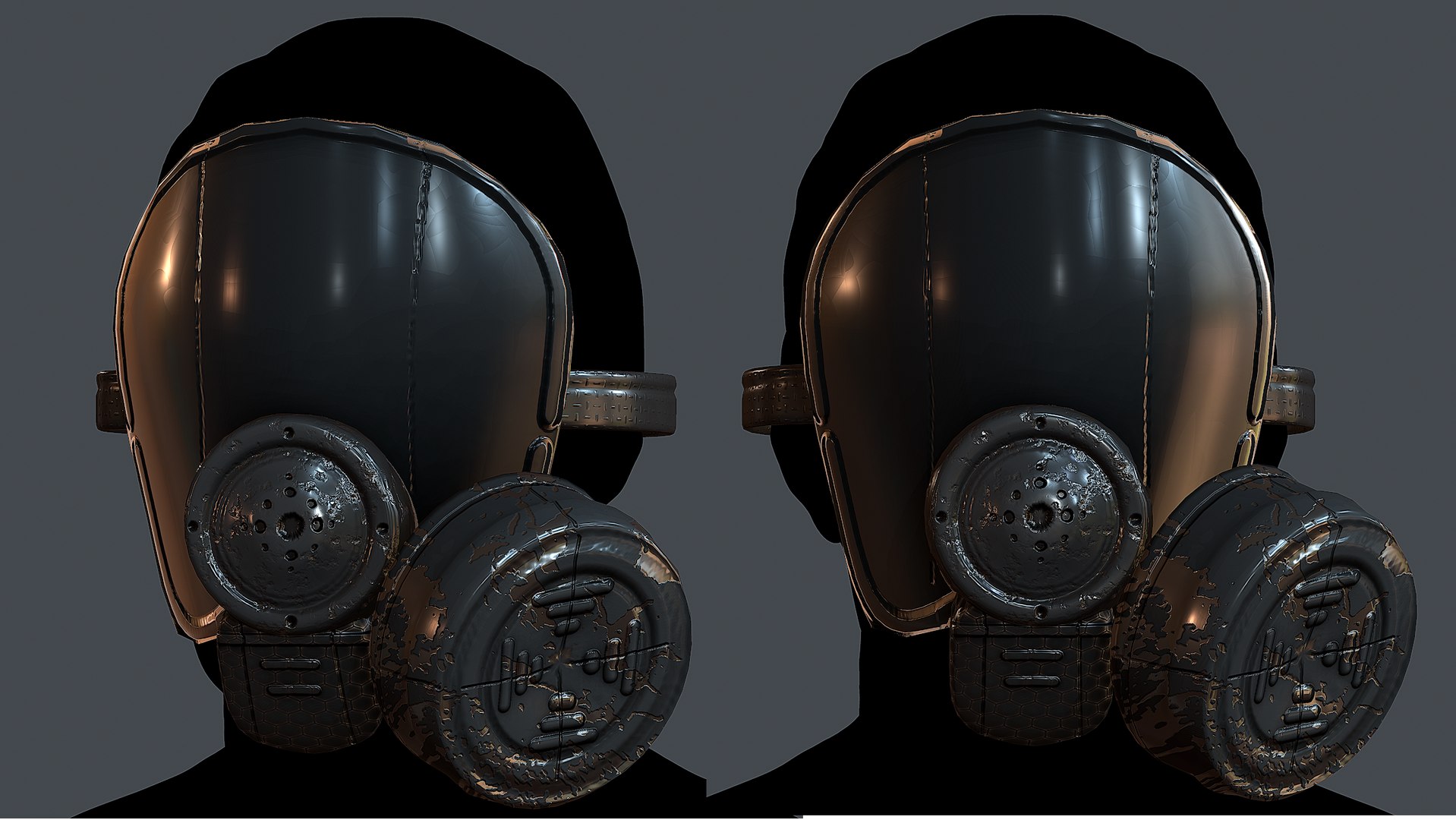3D gas mask model - TurboSquid 1696583