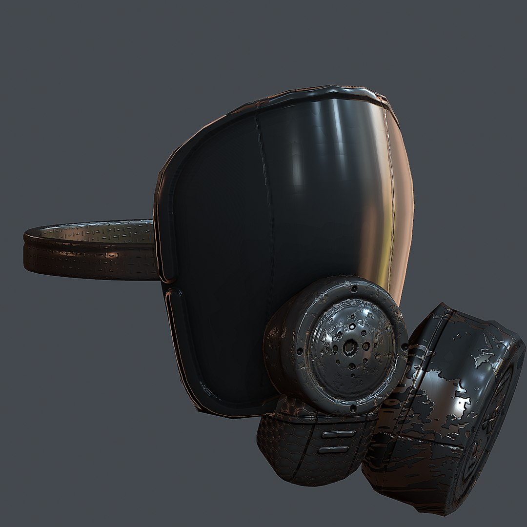 3D gas mask model - TurboSquid 1696583