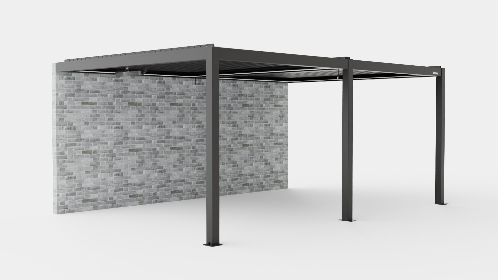 Pergola 4x6 Anthracite Wall 3D Model - TurboSquid 2316212
