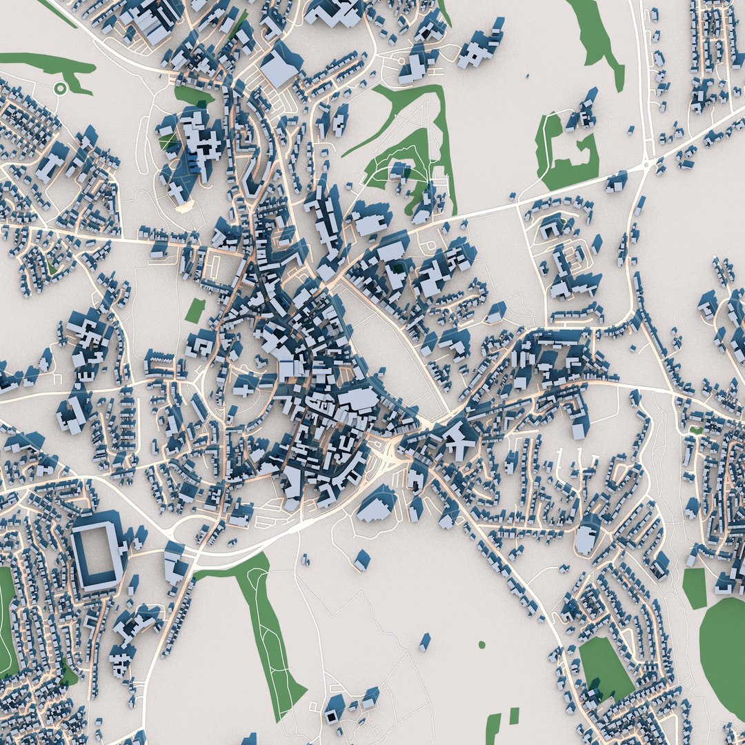 3D Armagh City In Northern Ireland Map Model - TurboSquid 2357865